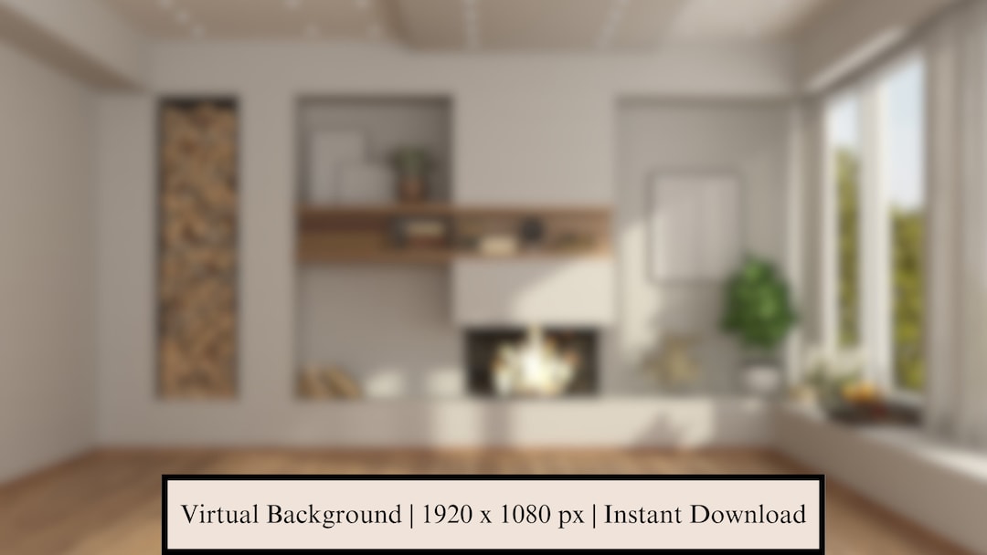 Zoom Background Office Blur, Blurry Digital Virtual Background ...