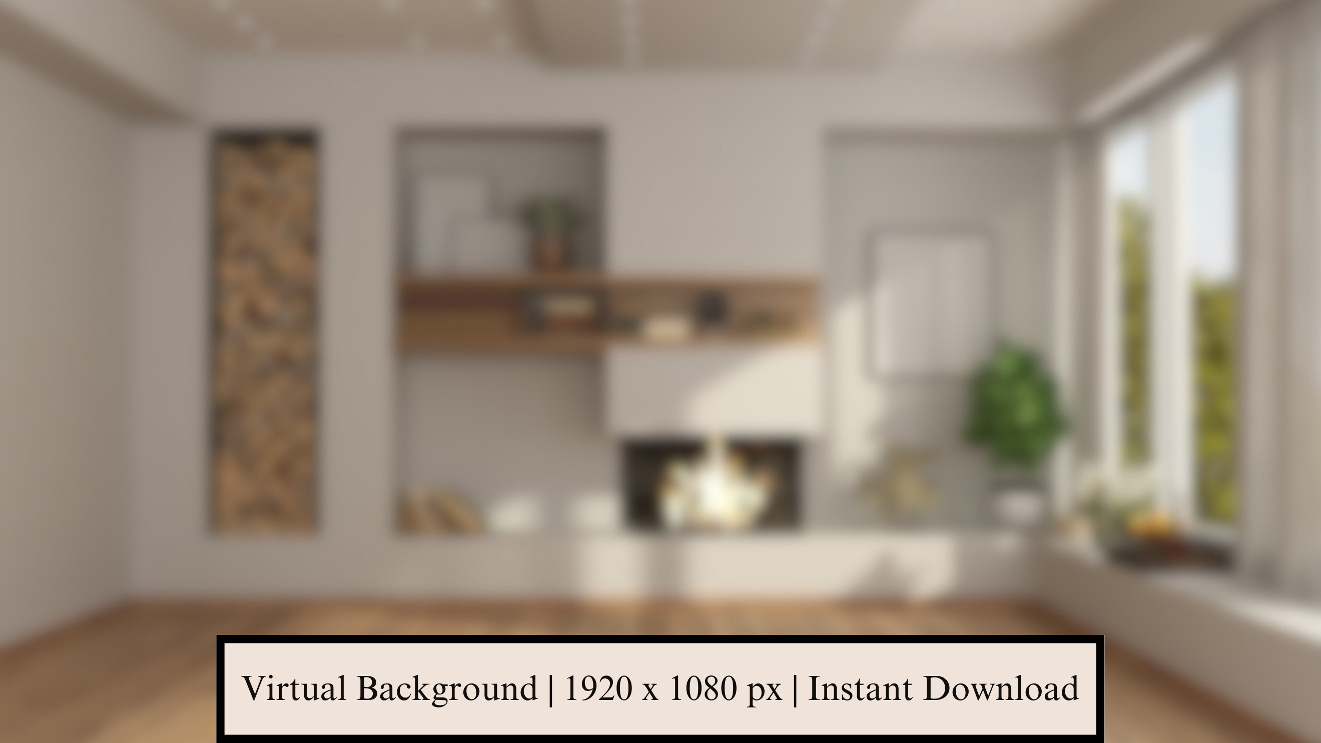 Zoom Background Office Blur, Blurry Digital Virtual Background ...