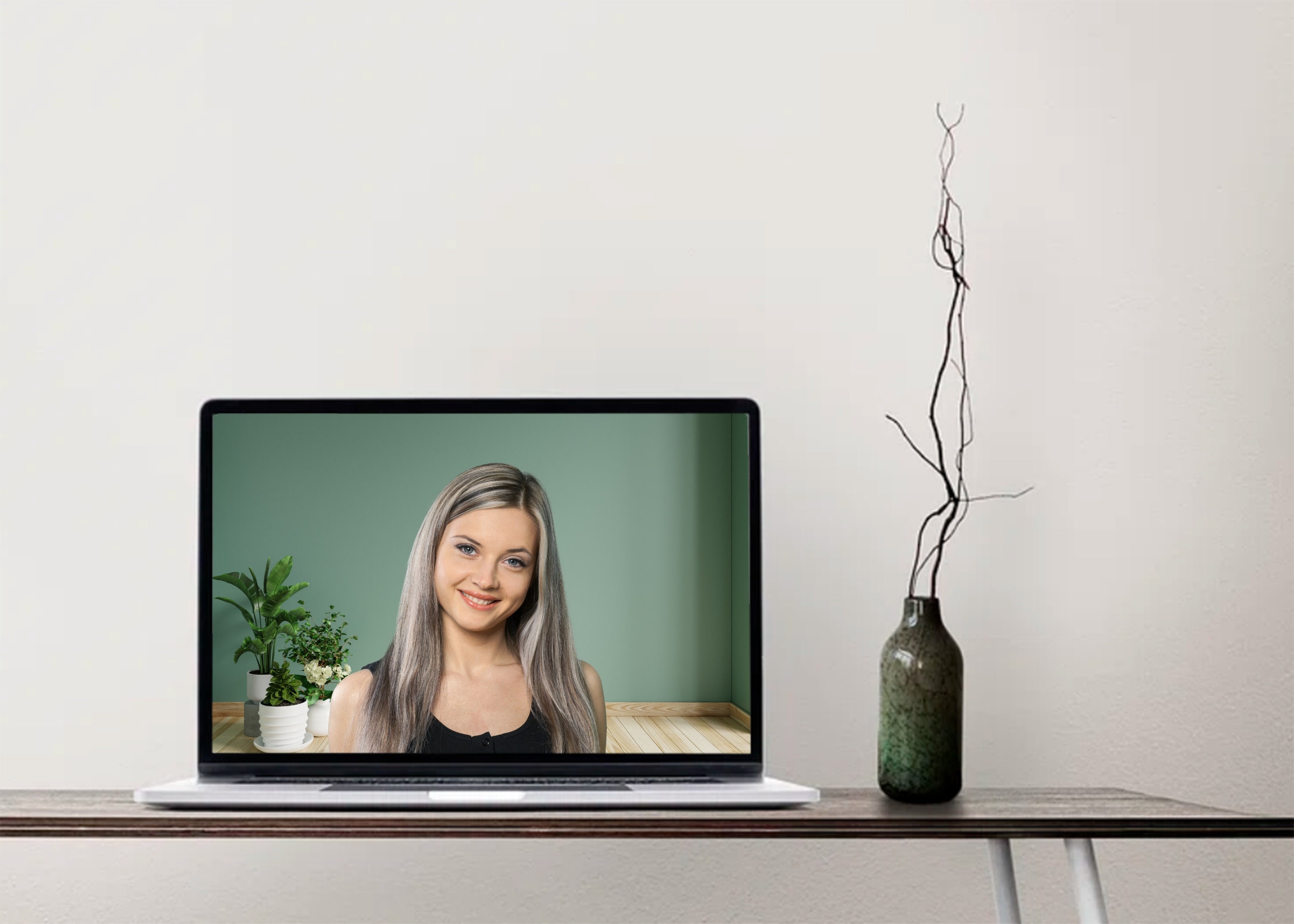 Plain Wall Teal Home Office Zoom Background Zoom Meeting Realistic Plain Wall Teal Home Office Zoom Background Zoom Meeting Realistic