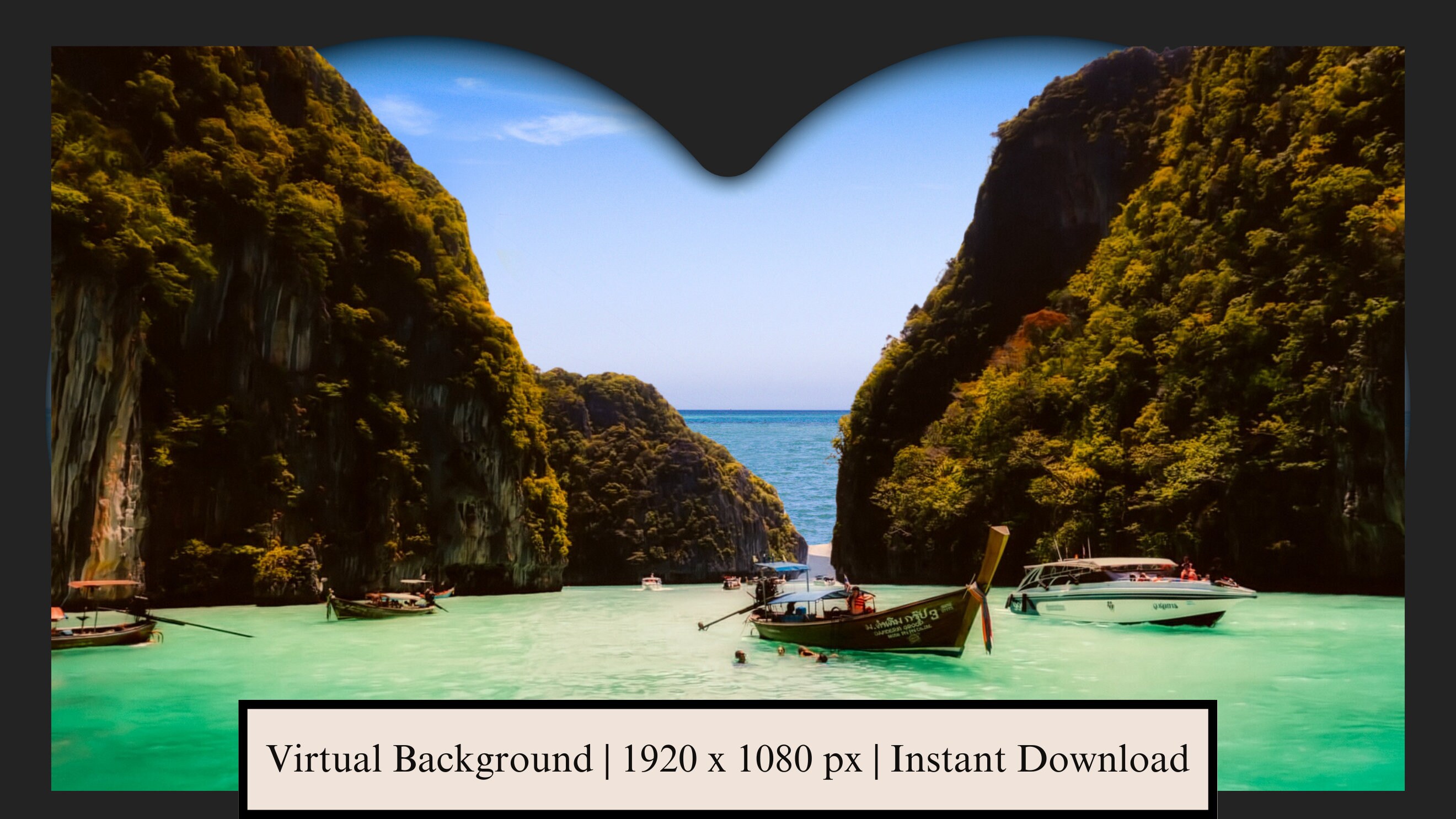 Scenery Virtual Zoom Background, MS Teams Background Instant Download ...