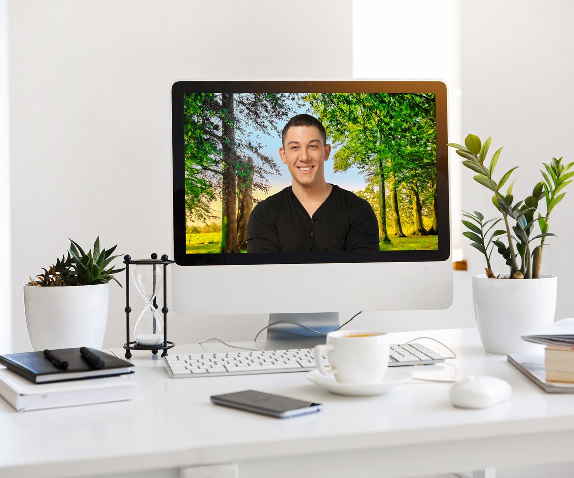 Forest Zoom Background Instant Download, Microsoft Teams Virtual ...