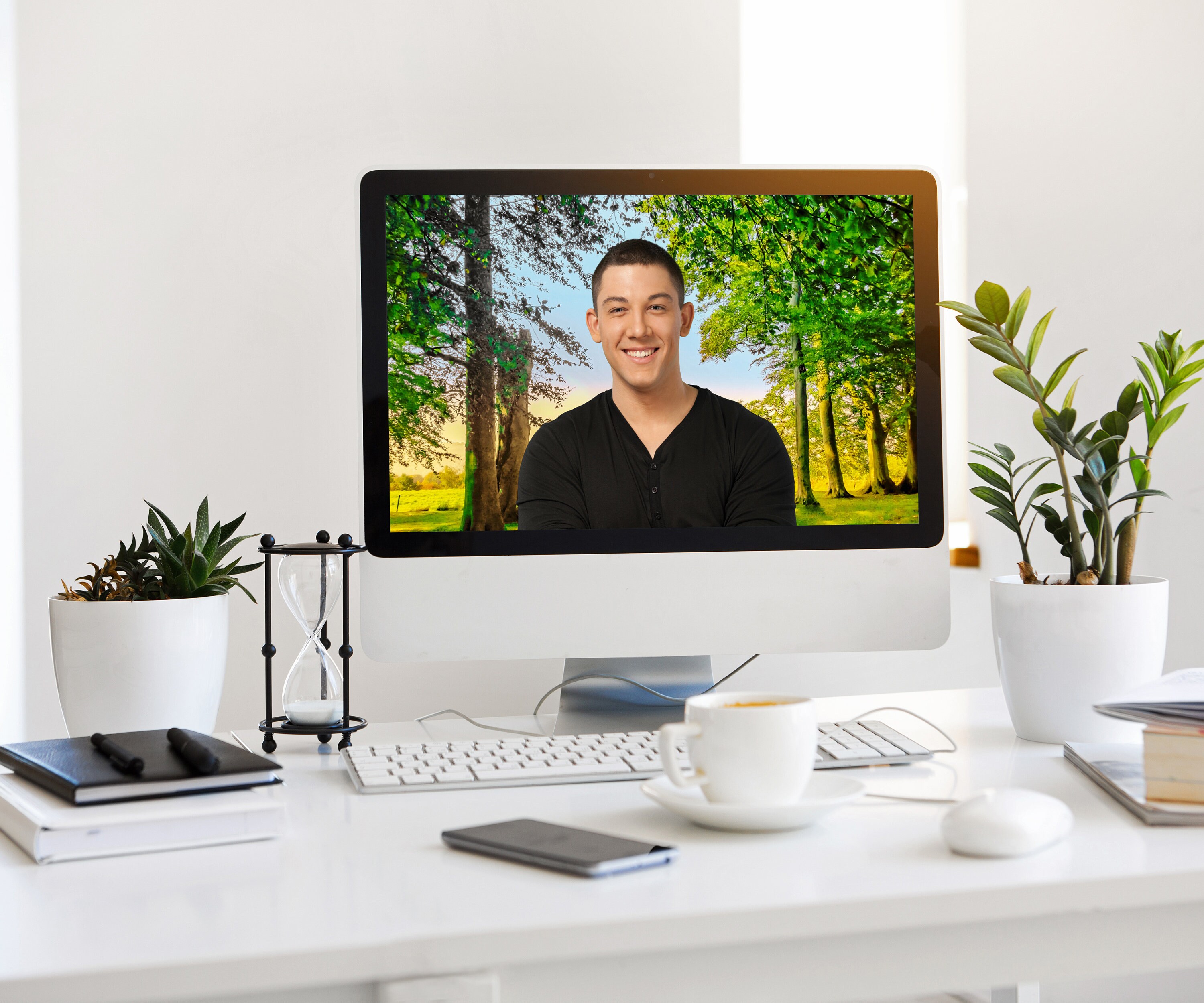 Forest Zoom Background Instant Download, Microsoft Teams Virtual ...