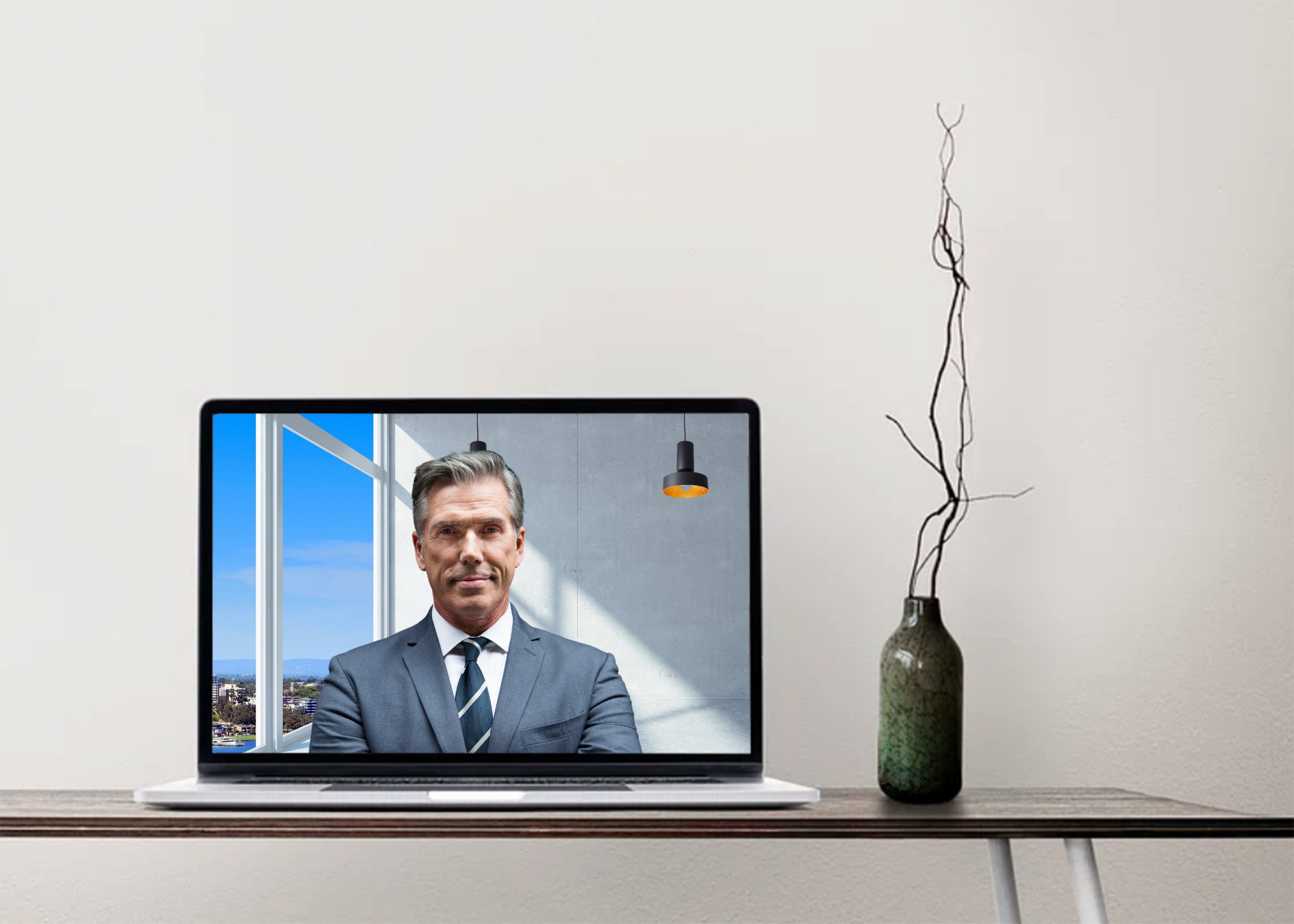 Instant Download Zoom Background, Clean Bright Windows Office Backdrop ...