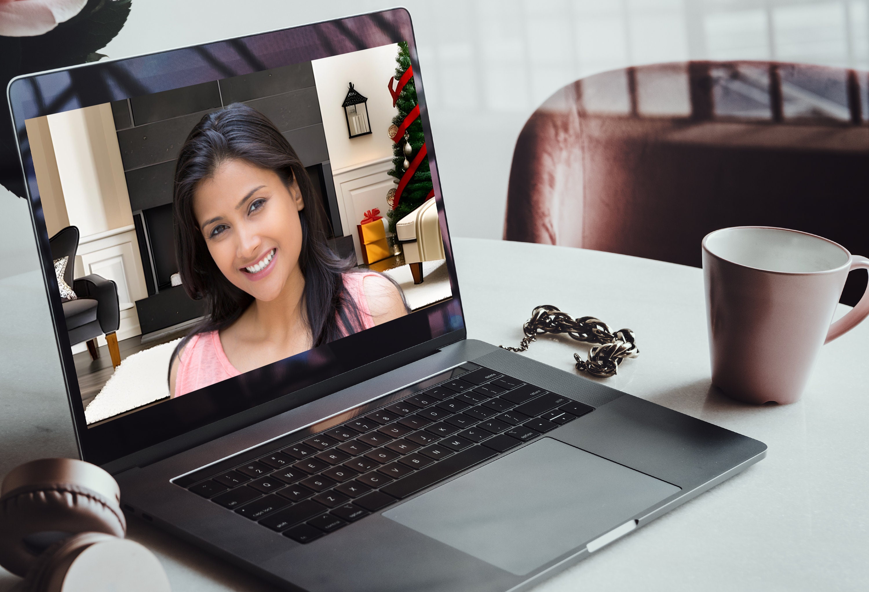 Zoom Background Christmas Office, Zoom Christmas Backgrounds, MS Teams ...