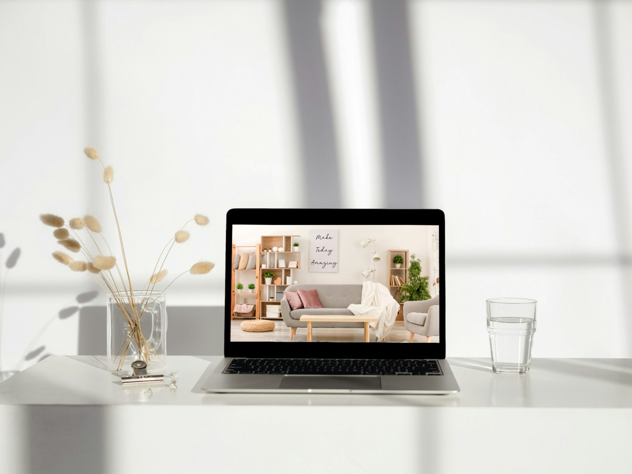 Positive Quote Home Office Backdrop, Digital Zoom Background, Zoom ...