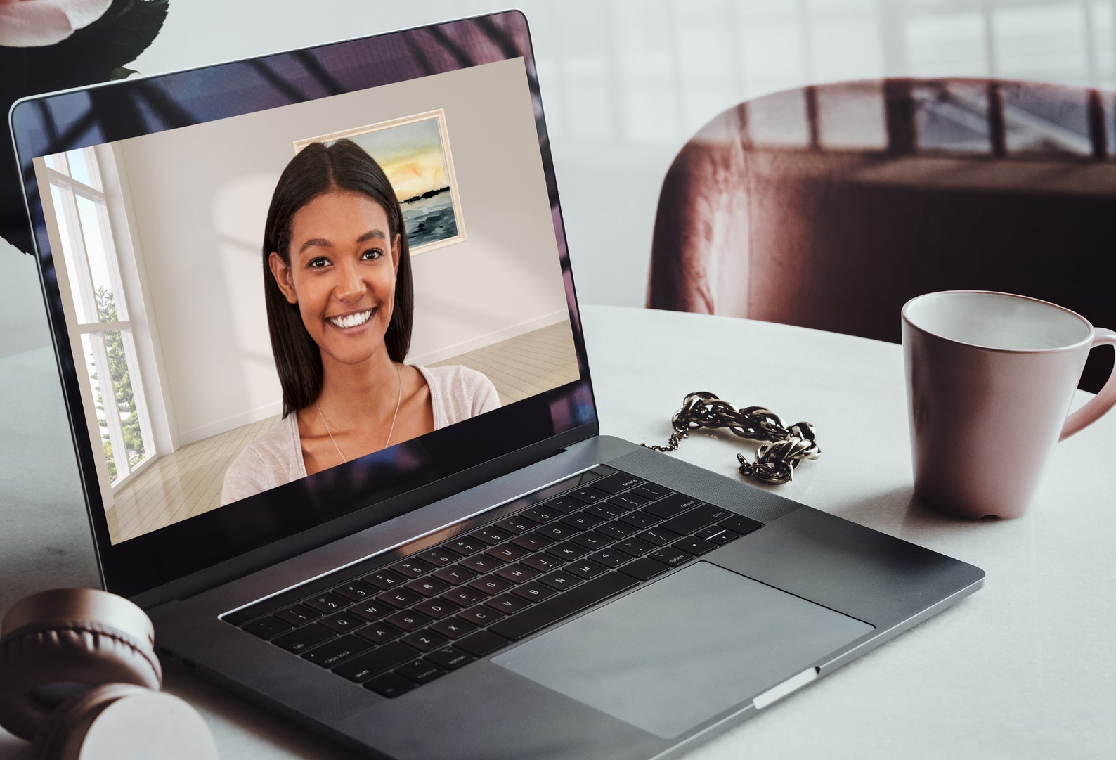 Spacious Room Zoom Background, Best Work From Home Virtual Background ...