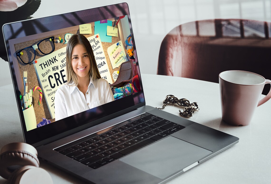 Teaching Zoom Background, Digital Download, Inspirational Virtual ...