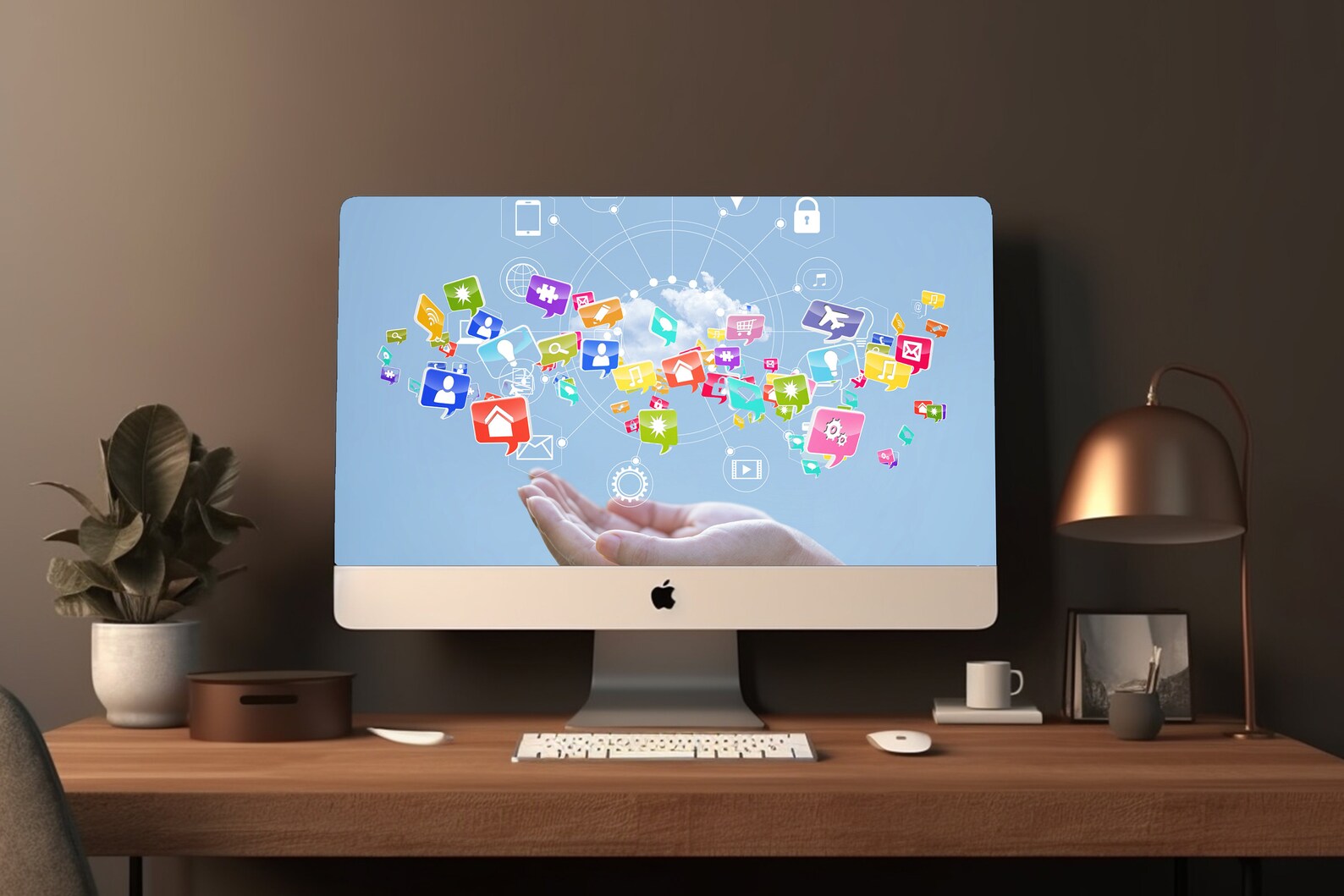 Creative Zoom Background Office, Virtual Background for Zoom, Skype ...