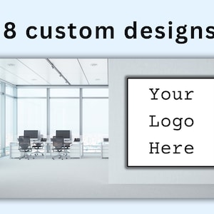 8 Custom Zoom Backgrounds Bundle for Teams, Professional Personalized ...