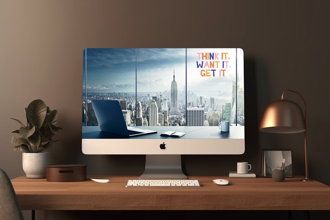 Motivational Zoom Background, Professional Skyline Office Backdrop ...
