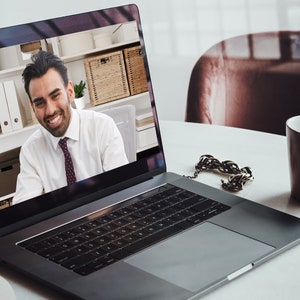 Bookshelf Virtual Background, Lawyer Zoom Background, Professional ...