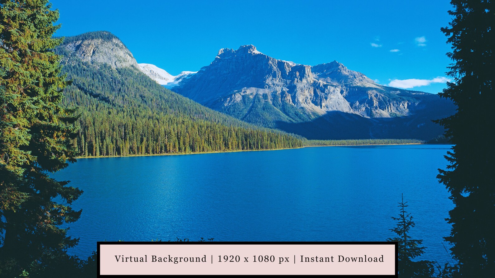 Zoom Background Mountains and Lake, Microsoft Teams Virtual Background ...