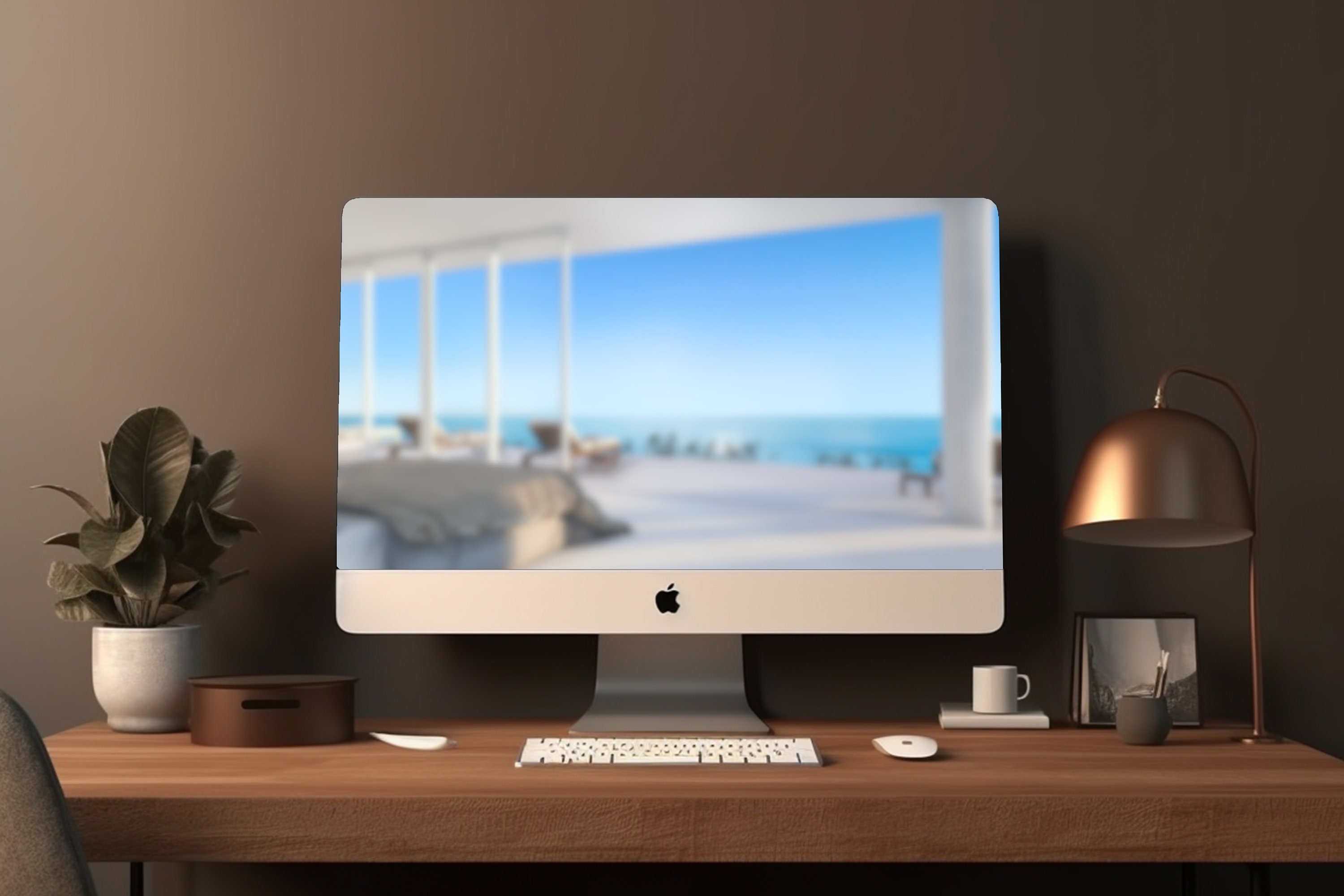 Virtual Zoom Background Window, Blurred Background Digital Download ...