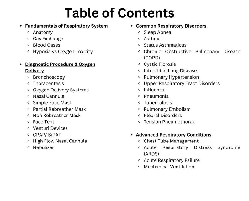 Essentials of Pulmonary Disorders Nursing School Notes Study Guide - Etsy