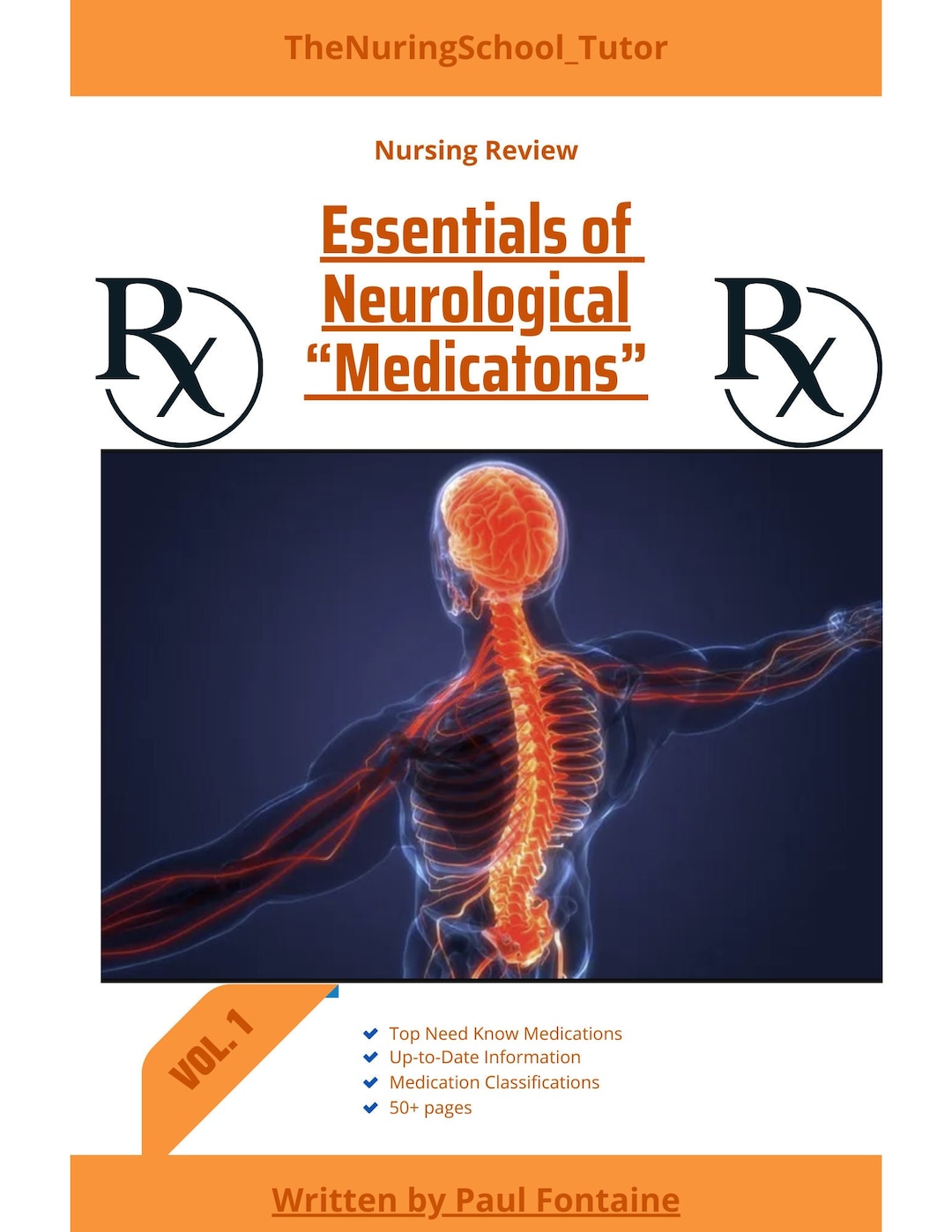 Essentials of Neurological Medications Nursing School Notes Study Guide ...