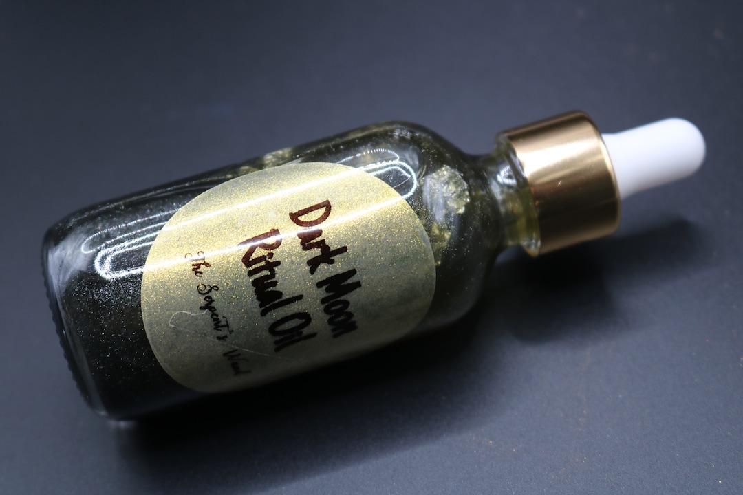 Dark Moon Ritual Oil Shadow Work, Dark Goddess, Protection, Baneful ...