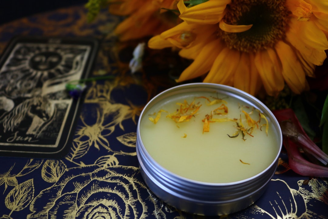 Handcrafted Natural Herbal Salve Sun Balm, Litha, Infused Oil, Self ...