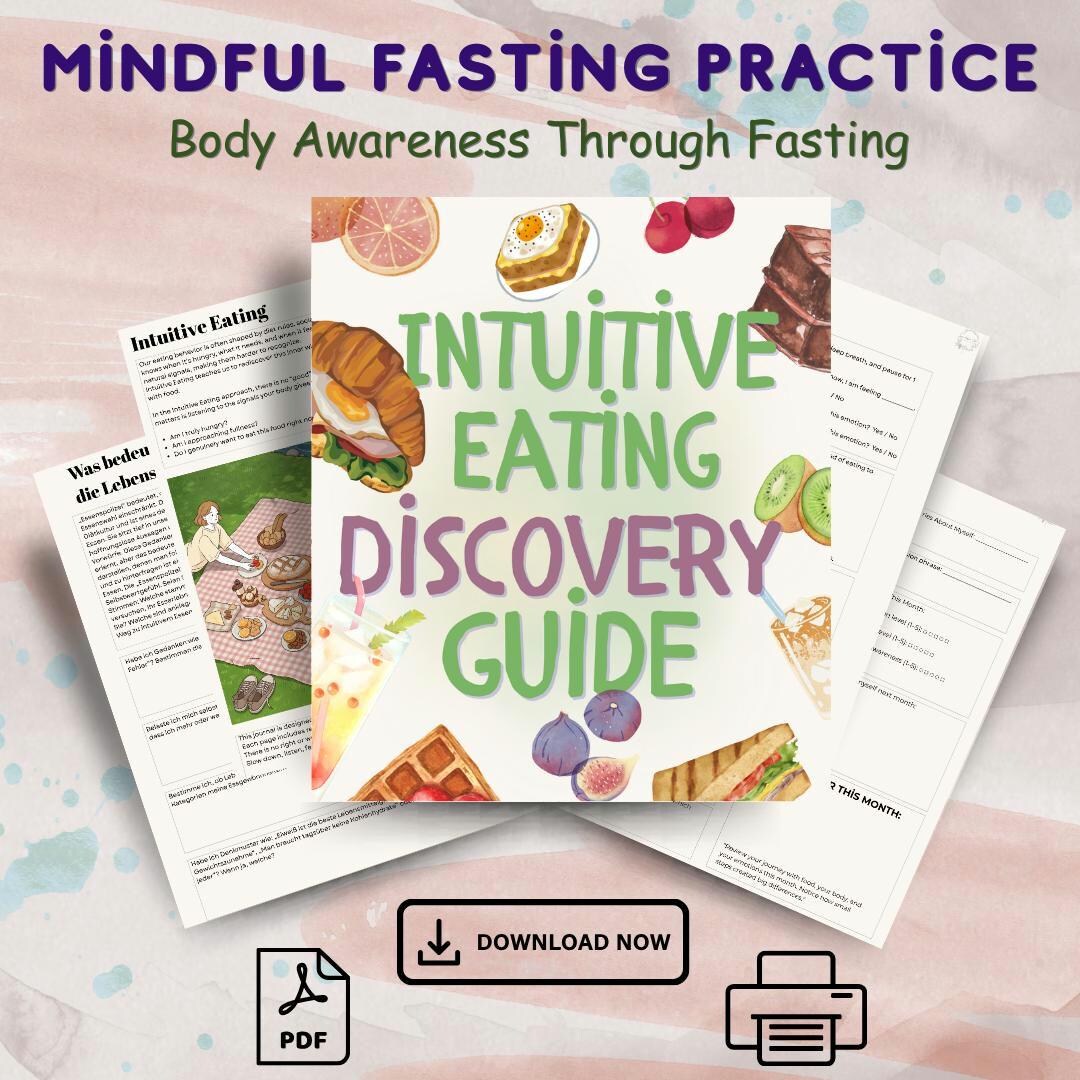 Intuitive Eating Discovery Guide |mindful Eating PDF |non-diet Planner ...