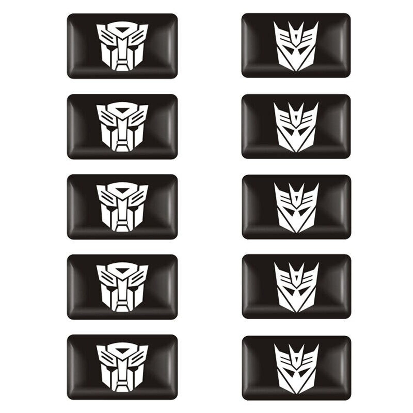10 X 3D Transformers Car Stickers Badges - Etsy