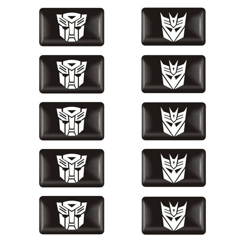 10 X 3D Transformers Car Stickers Badges - Etsy