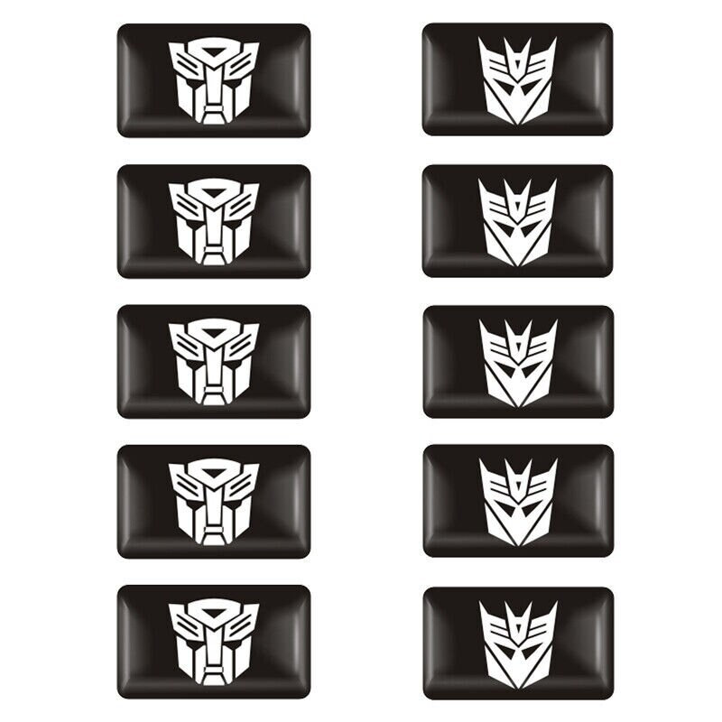 10 X 3D Transformers Car Stickers Badges - Etsy