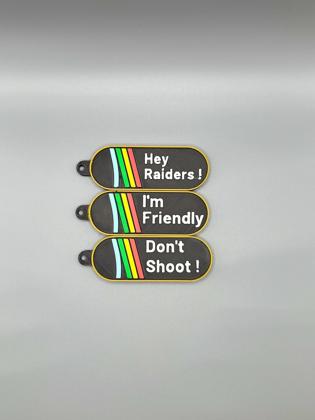 ARC Raiders Inspired Keychain • Retro Rainbow 3D Printed • Extraction ...