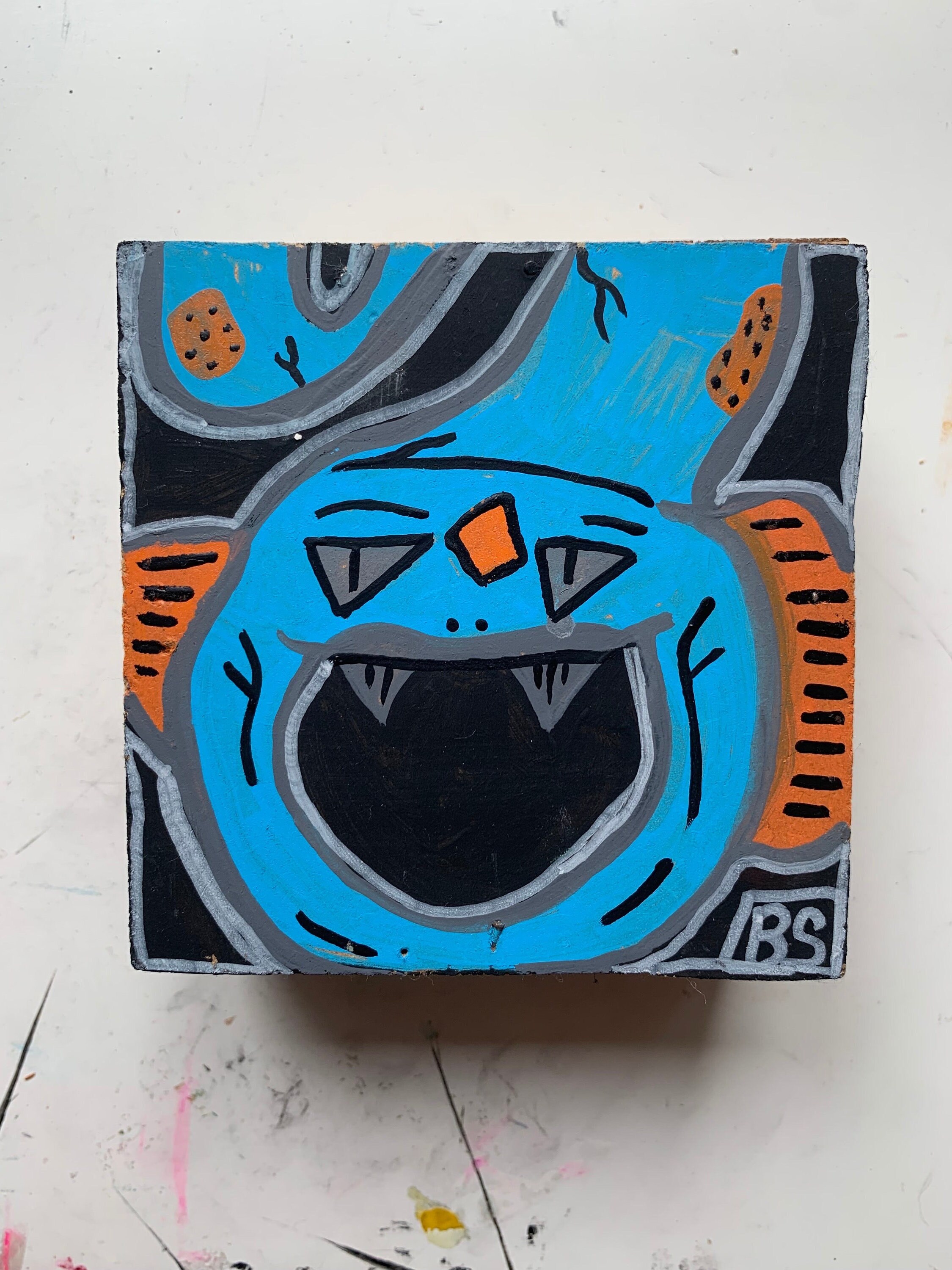 Wide Open Snake pop Art & Street Art Inspired Reclaimed - Etsy