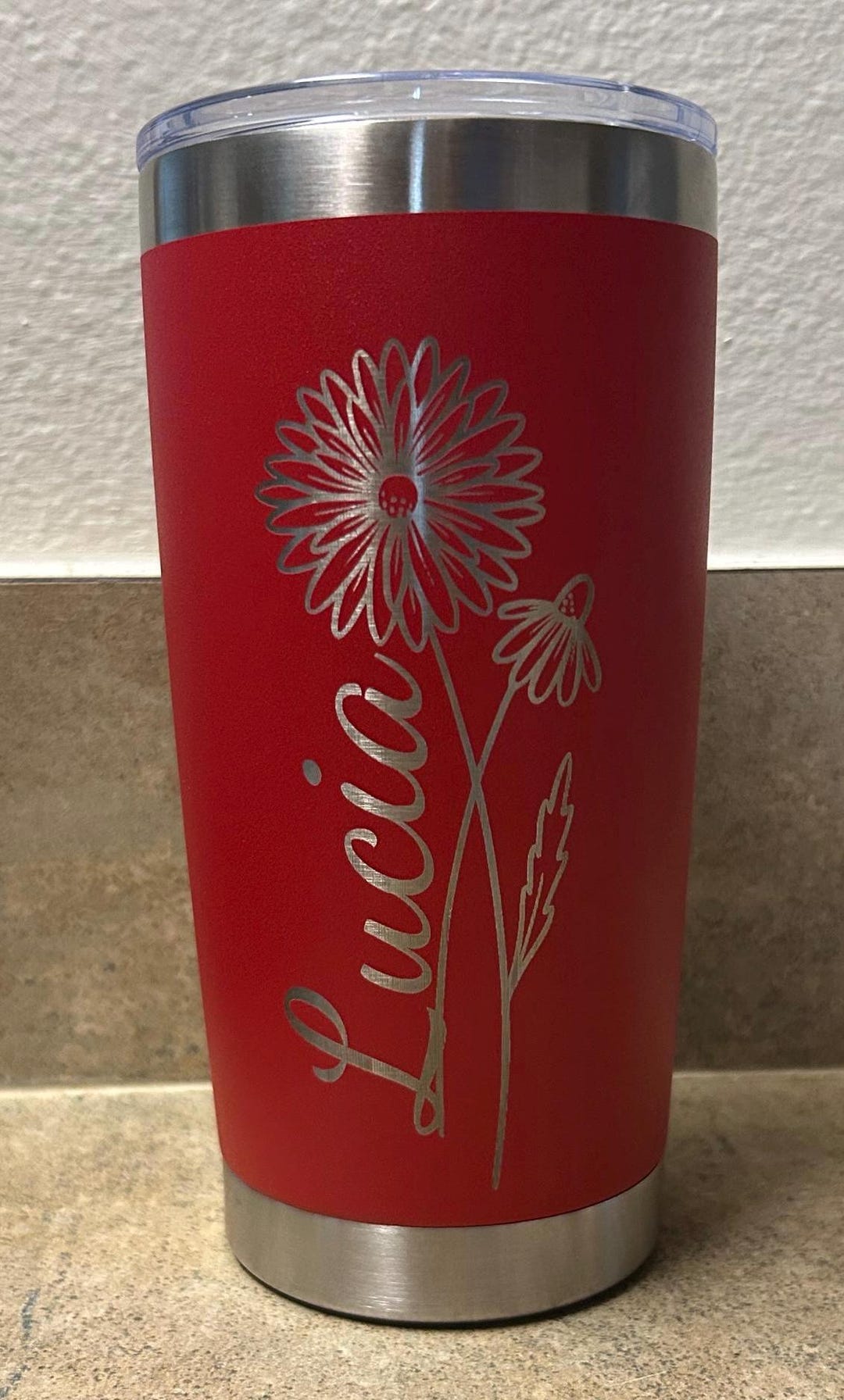 Birth Month Flower Tumbler Birth Month Gift for Friend Birthday Gift ...