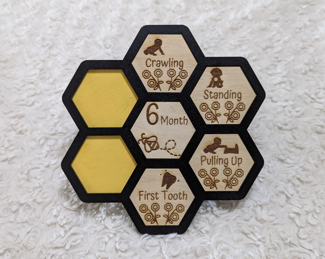 Baby Milestone Markers Monthly Milestone Board Gift for Baby Shower ...