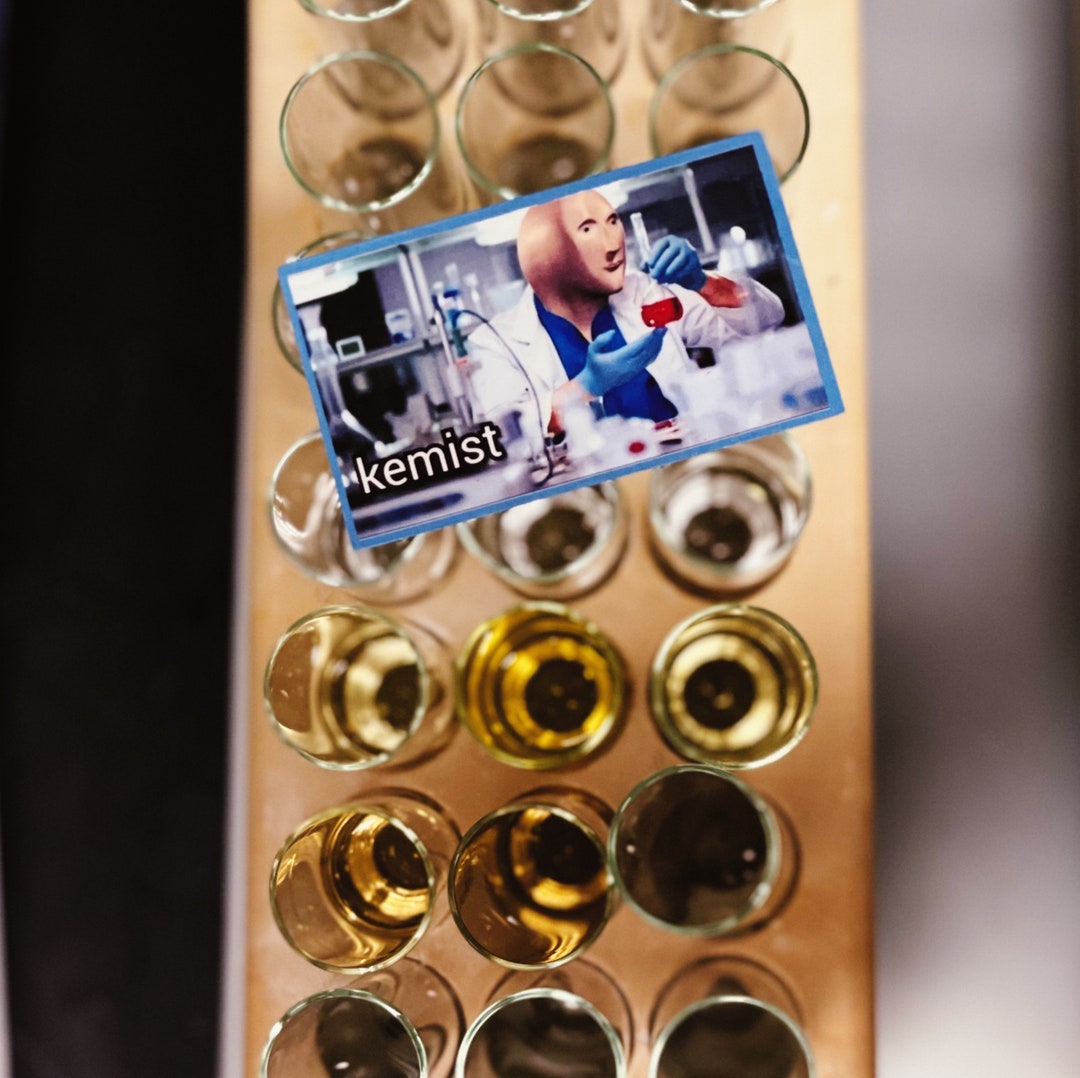 Kemist Meme Vinyl Laminated Sticker waterproof - Etsy