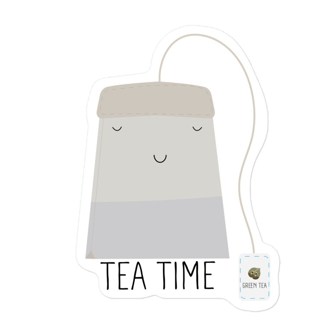 Tea Time Sticker I Tea Bag Sticker Tea Sticker Cute Tea Bag Sticker Tea ...