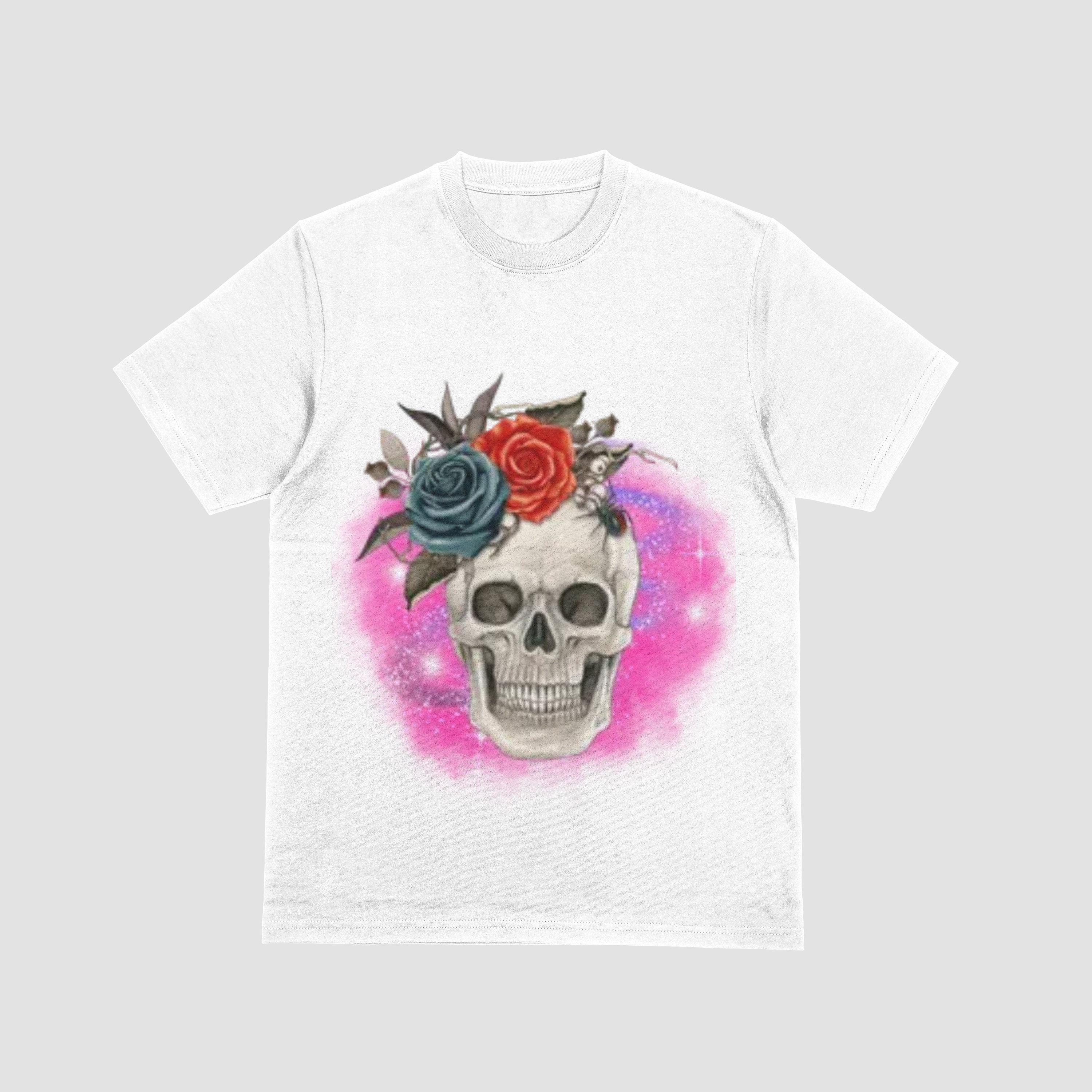 Skull With Roses - Etsy
