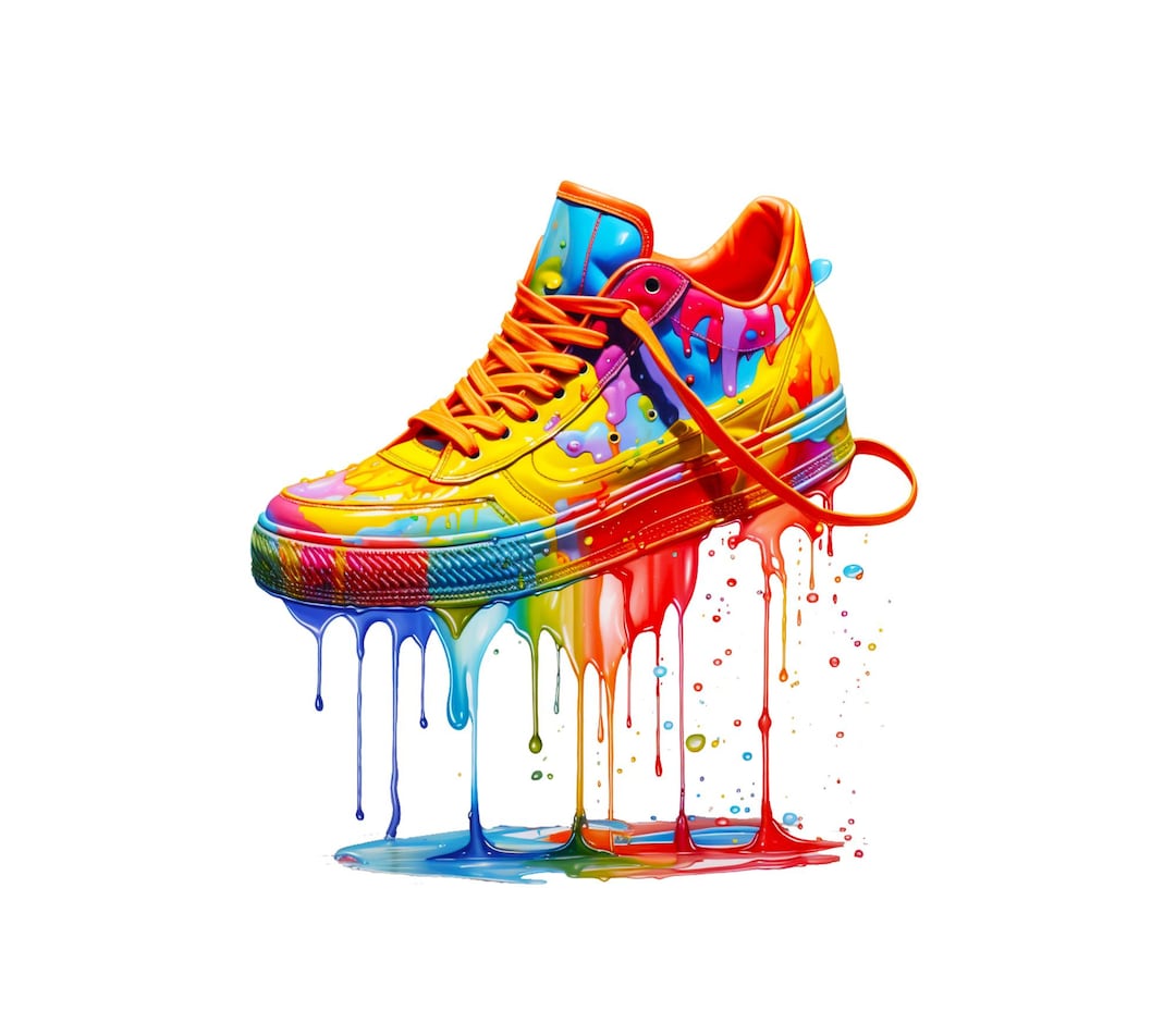 Dripping Sneaker Png - Etsy