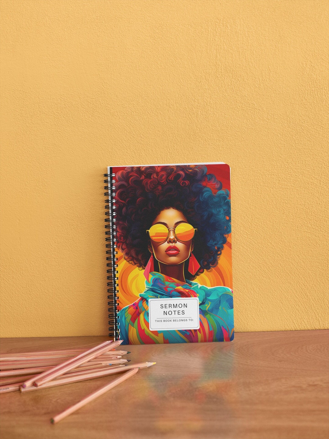 Sermon Notes Spiral Notebook, Aesthetic Stationary Gift for Her Under ...