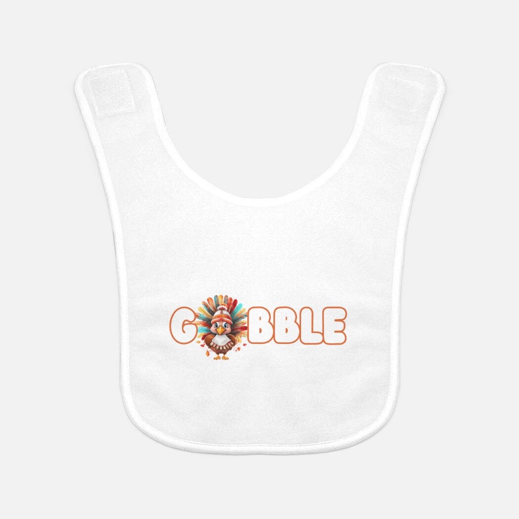 Gobble Thanksgiving Bib Little Turkey Bib My First - Etsy