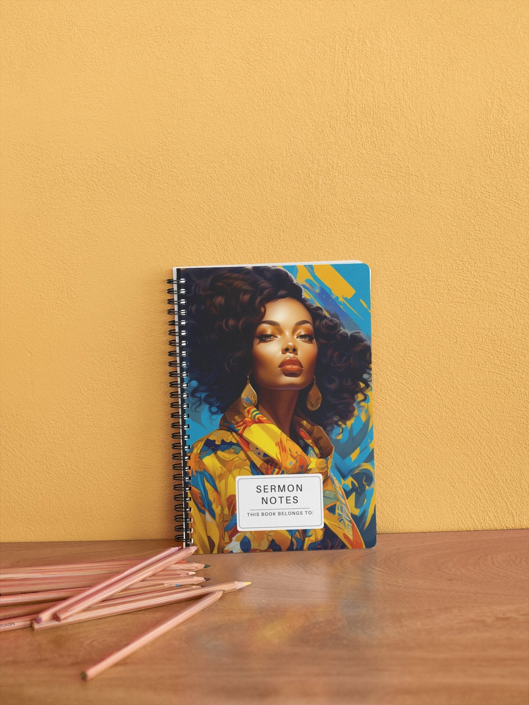 Sermon Notes Spiral Notebook, Aesthetic Stationary Gift for Her Under ...