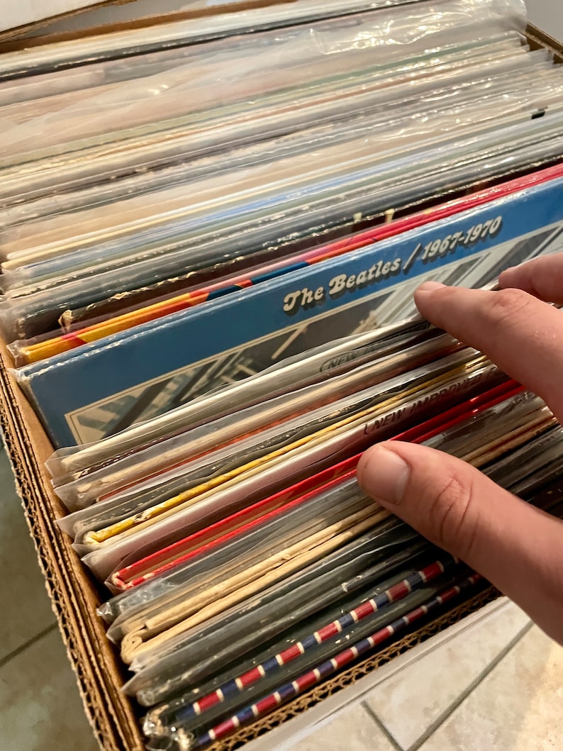 3 Vintage Vinyl Records Mystery Box: Curated Collectible 1960s-1980s ...