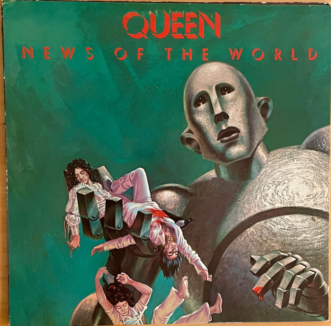 Queen (1977 Vinyl)- News of the World: Original Vintage Record Album ...