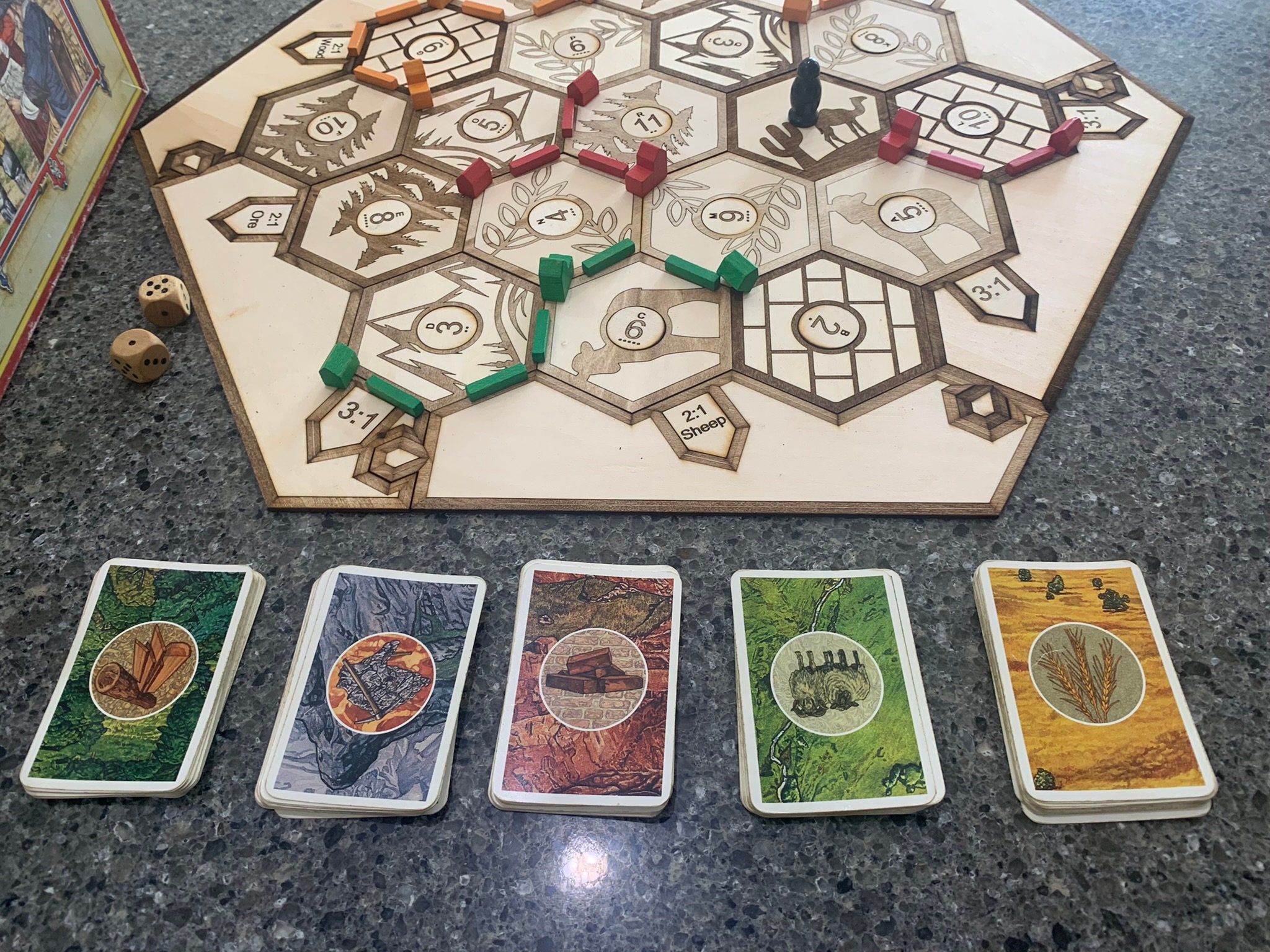 Custom Settlers of Catan Board SVG - Etsy