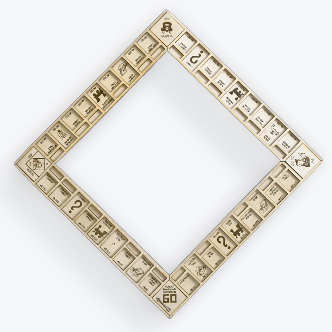 Rustic Monopoly Board SVG - Etsy