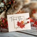 Autumn Maple Leaf Notecard Thank You Card With Fall Watercolor Art ...