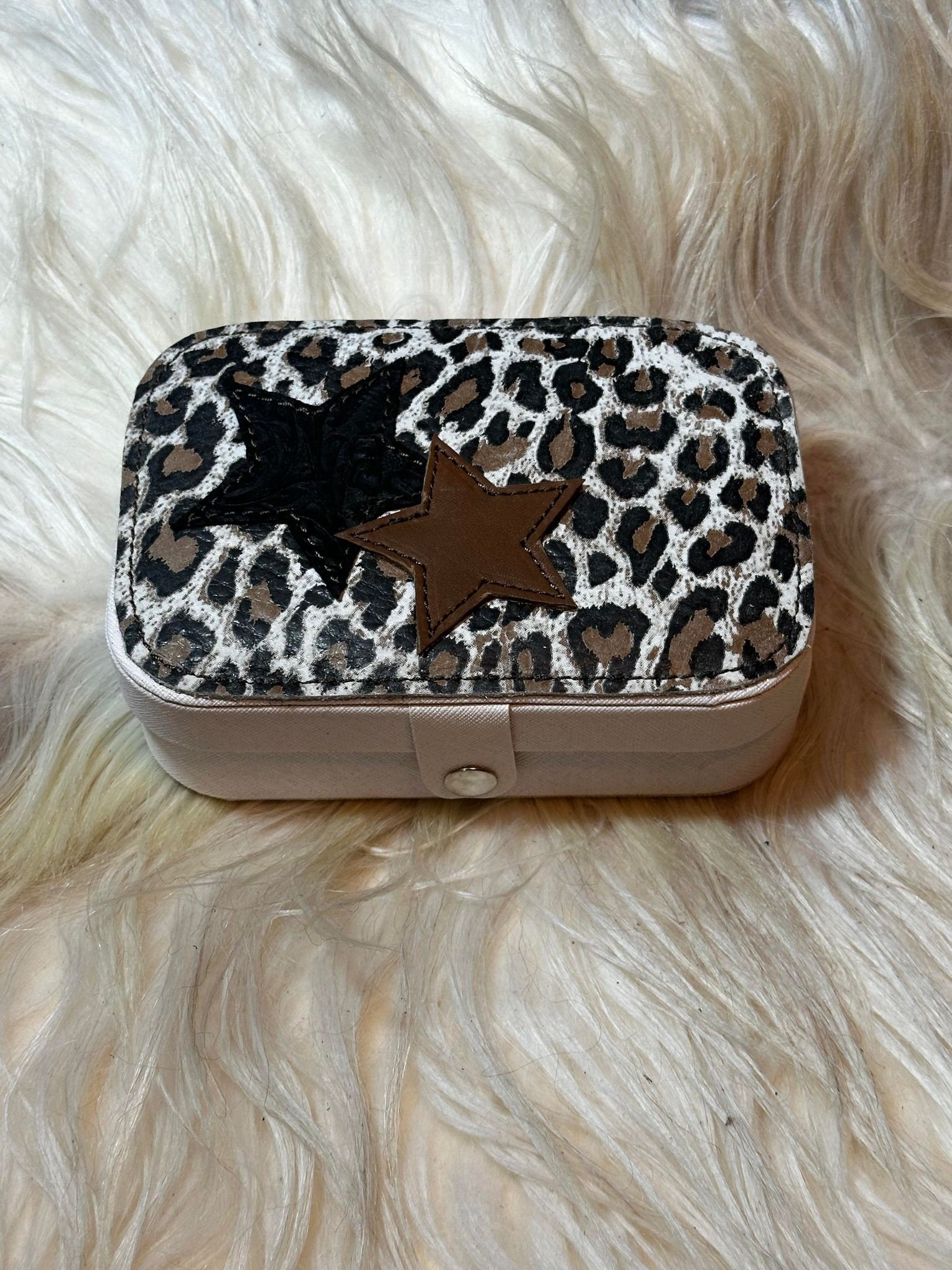 Jewelry Box-cheetah Leather W/star - Etsy