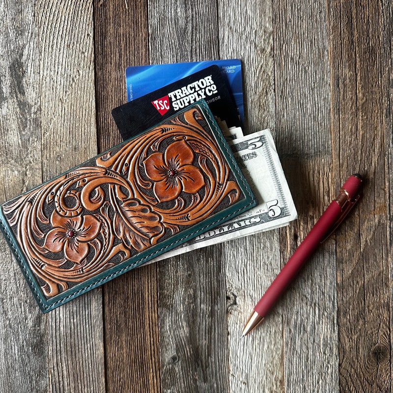 Hand Tooled Wallet - Etsy