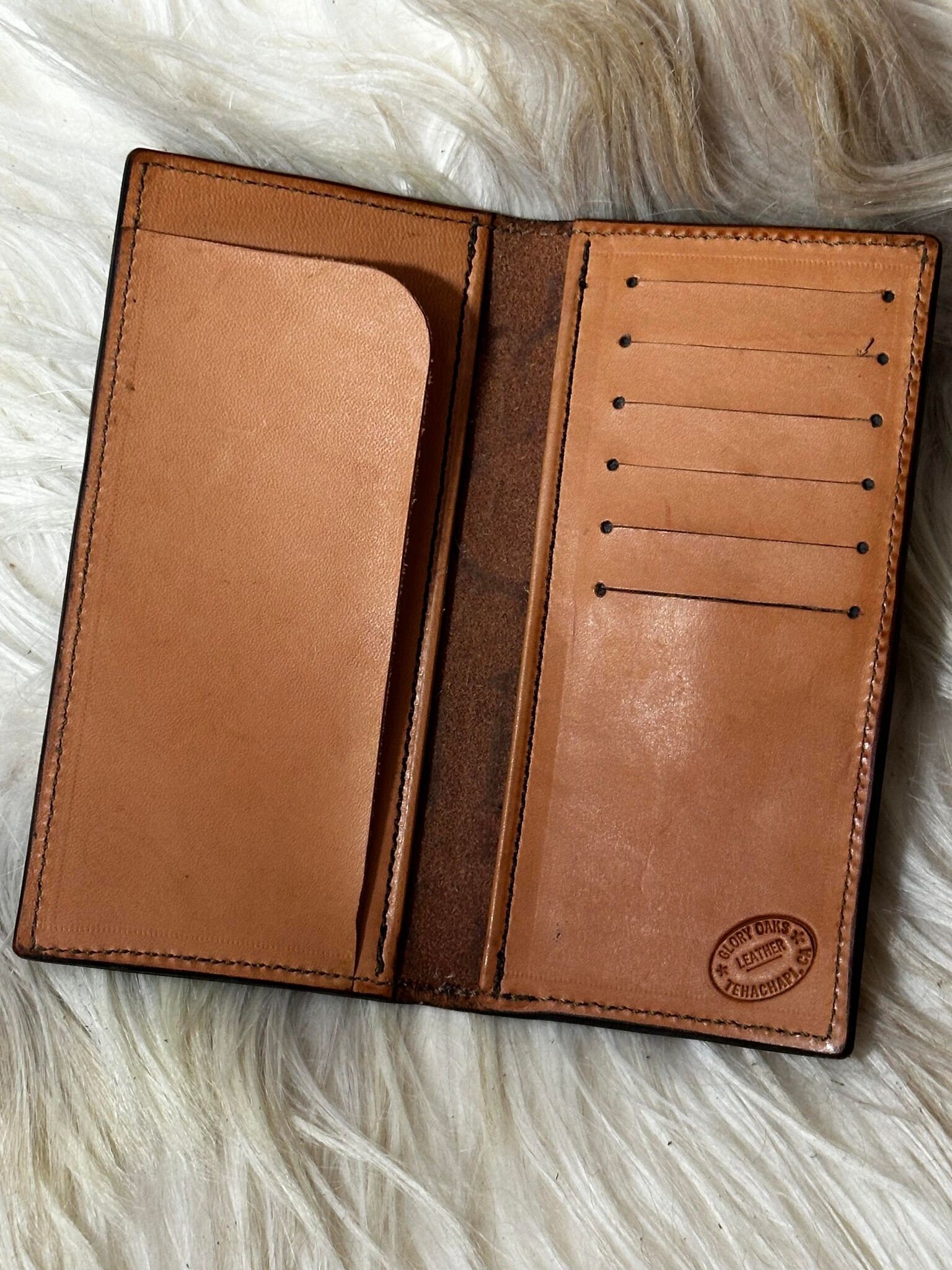 Wallet/checkbook-roper Style, All Hand Tooled. Wallet or Checkbook ...