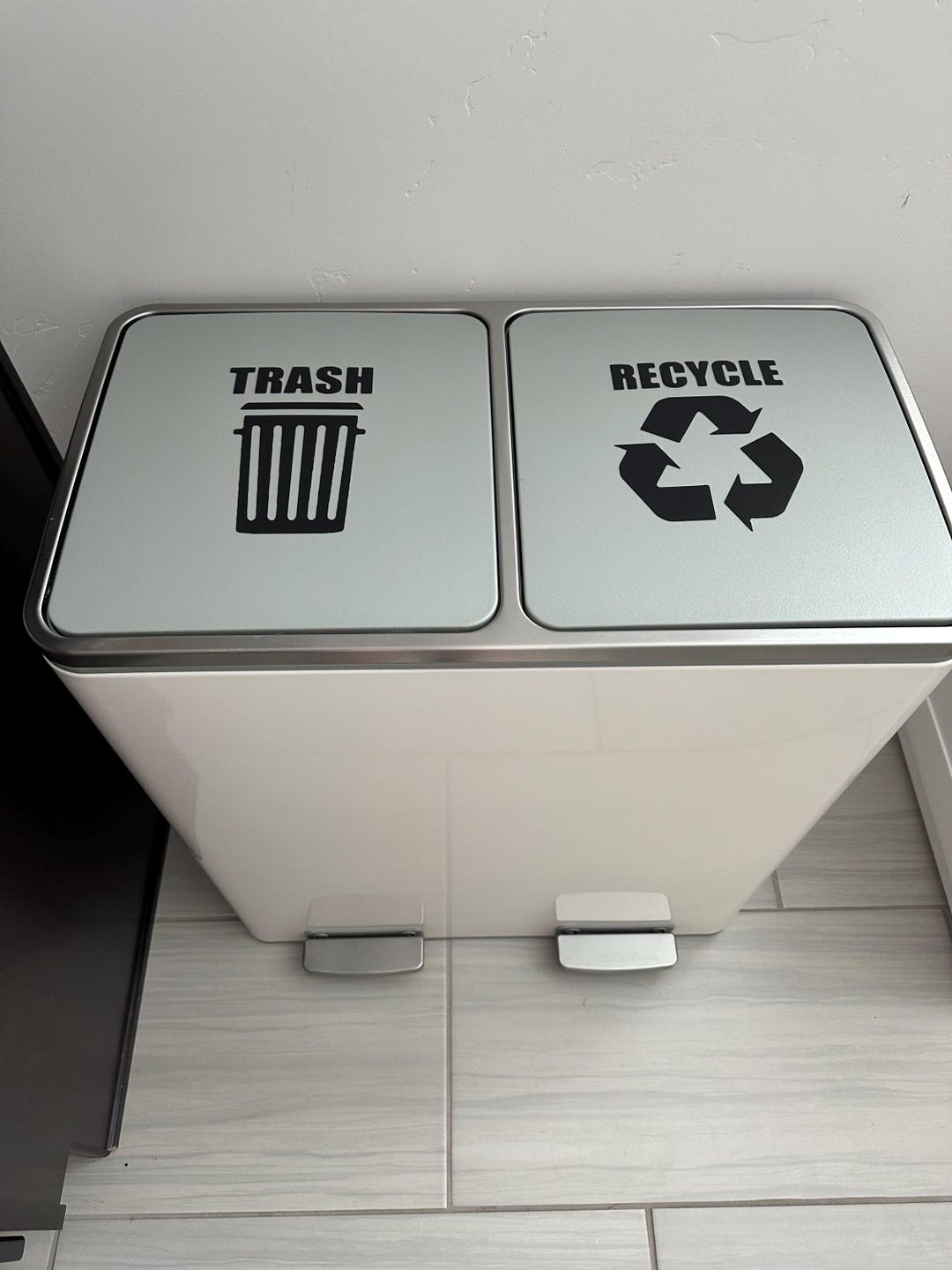 Trash and Recycle Labels - Etsy