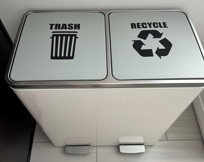 Trash and Recycle Labels - Etsy