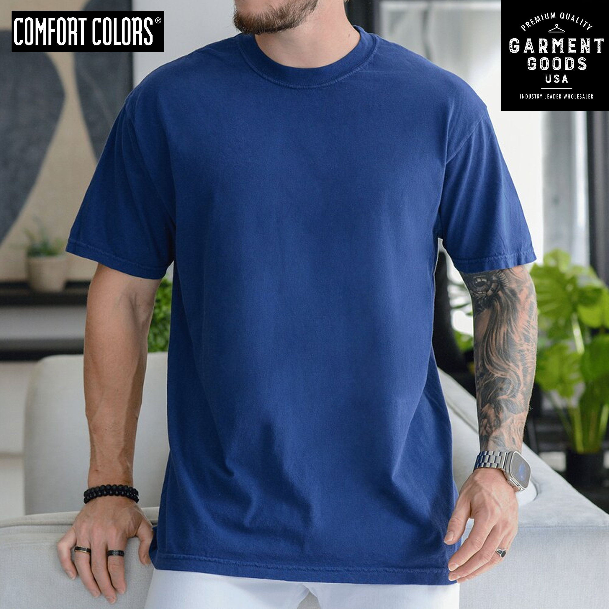 Comfort Colors Blank Shirts for Men, Trendy Color Washed T-shirts ...