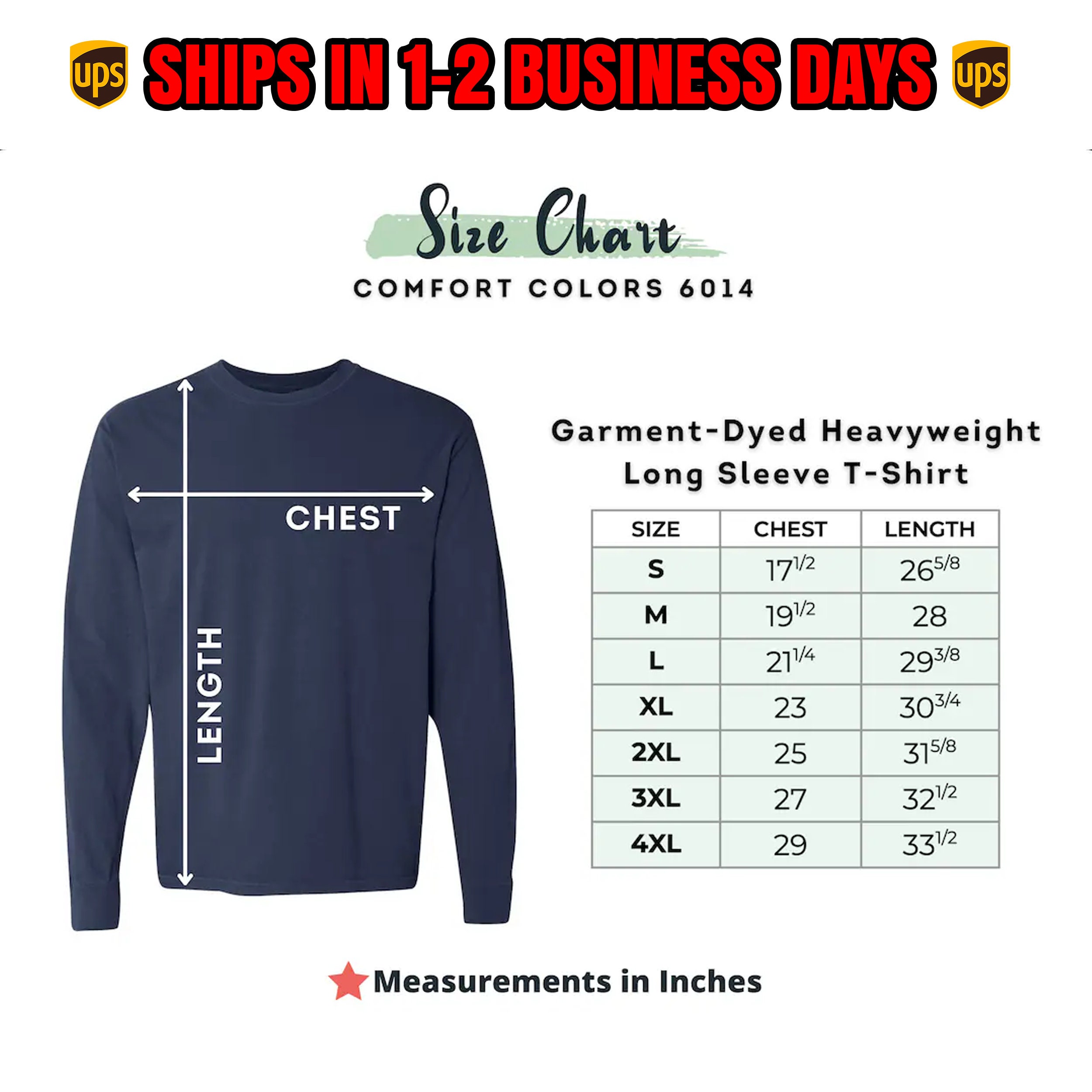 Comfort Colors Blank Long Sleeve for Sublimation, Screenprint ,htv ...