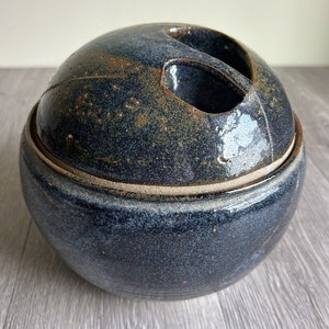 Handcrafted Ceramic Covered Bowl Dish Unique Lid Signed Don Williams ...