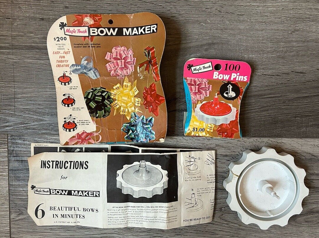 Vintage Bow Maker Magic Touch Original Instructions & Pins - Etsy